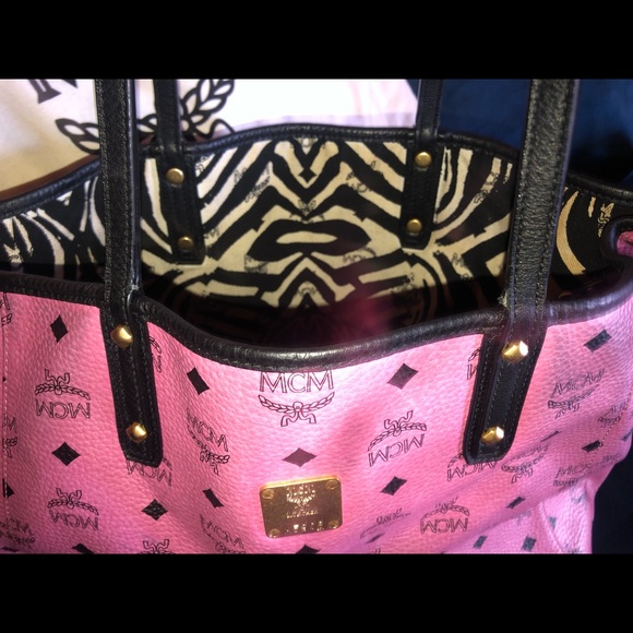 MCM | Bags | Pink Reversible Mcm Tote Bag | Poshmark